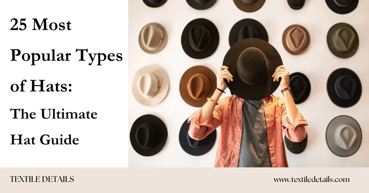 25 Most Popular Types Of Hats: The Ultimate Hat Guide - Textile Details 25 Most Popular Types Of Hats: The Ultimate Hat Guide - Textile Details